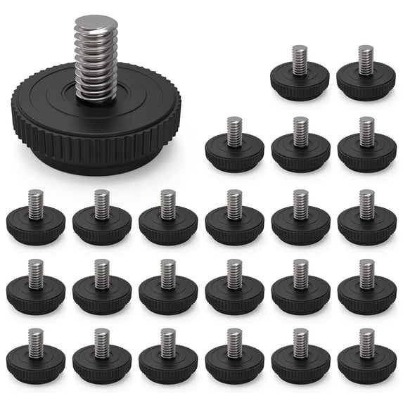 24 Pack 5/16-18 Stainless Steel Adjustable Threadedniture Leg Leveling ...