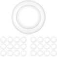 (24 Pack) 5/6 Inch Dimmable LED Disk Light Surface Flush Mount 15W, UL ...