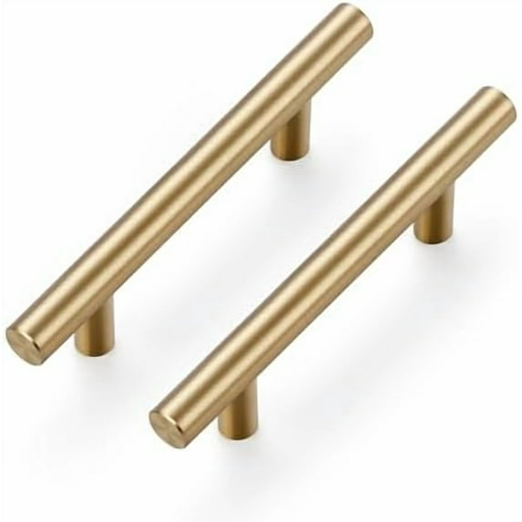 24 Pack 5 Inch Cabinet Pulls Champagne Bronze Stainless Steel Kitchen ...