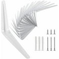 24 Pack 8 x 10 Inches Shelf Brackets, Heavy Duty Metal Wall Corner ...