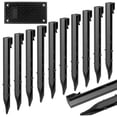 24 Pack 9.8 Inch Heavy Duty Plastic Landscape Edging Anchoring Stakes ...