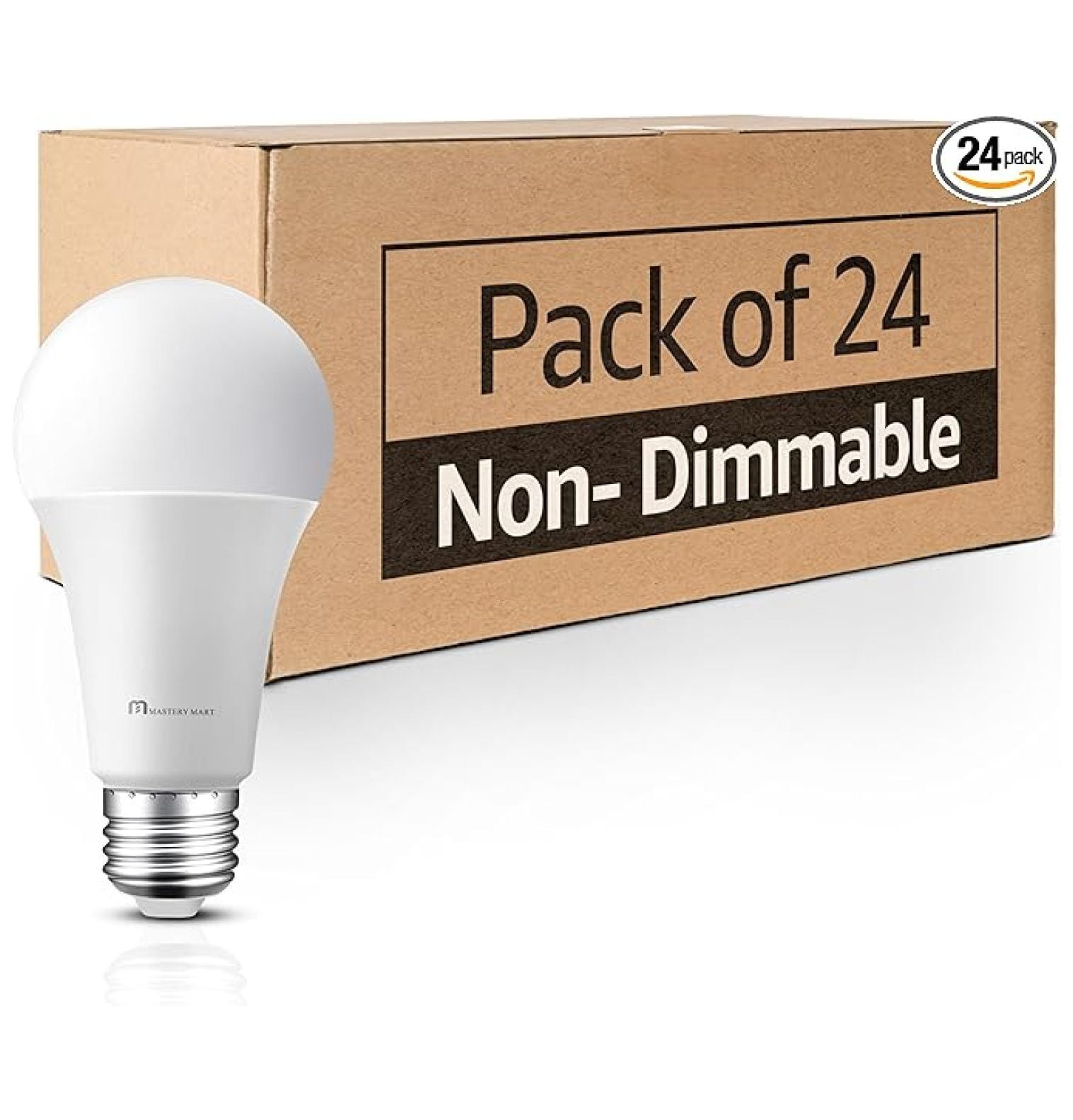 24 Pack A19 [60-Watt] Led Light Bulbs, E26 Base, 2700K Soft White Warm ...