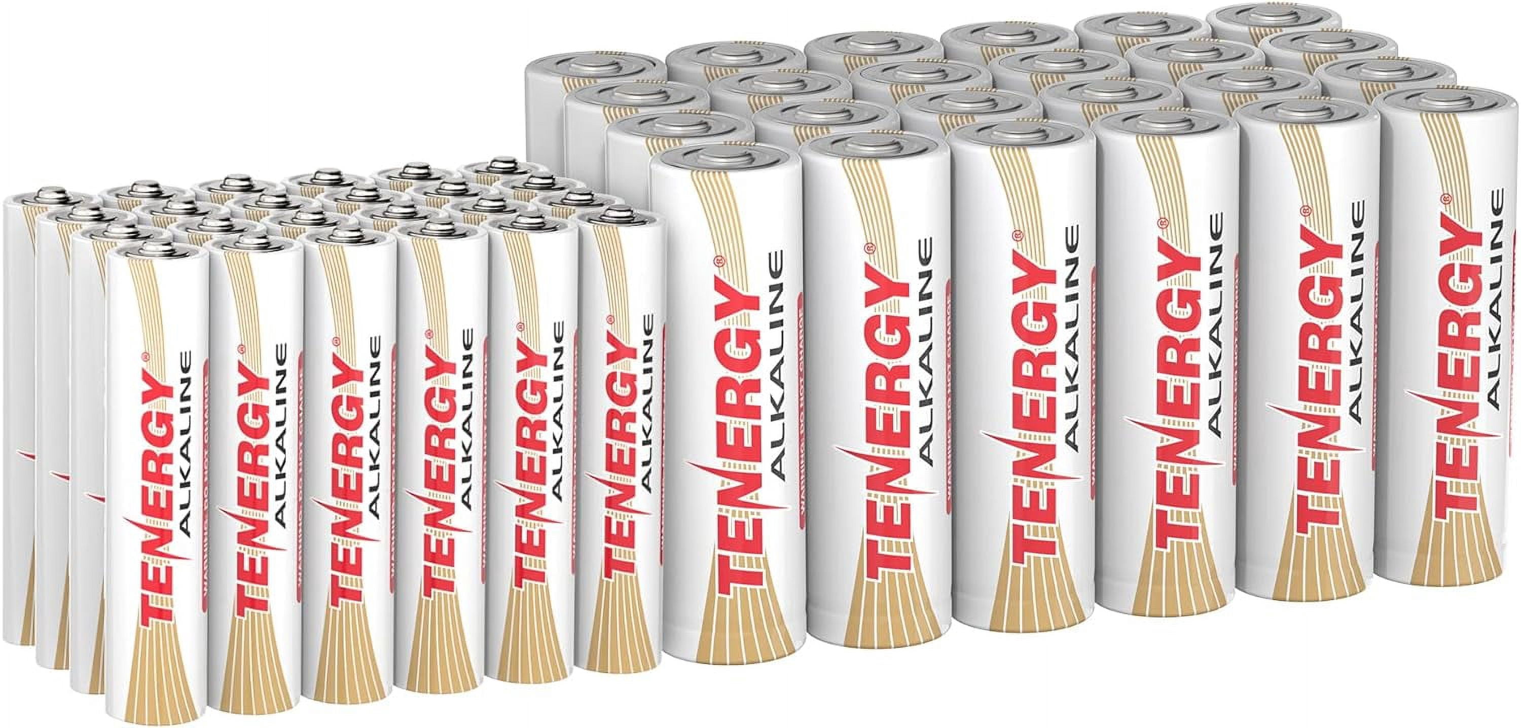 24 Pack AA and 24 Pack AAA 1.5V Alkaline Batteries, High Performance AA ...