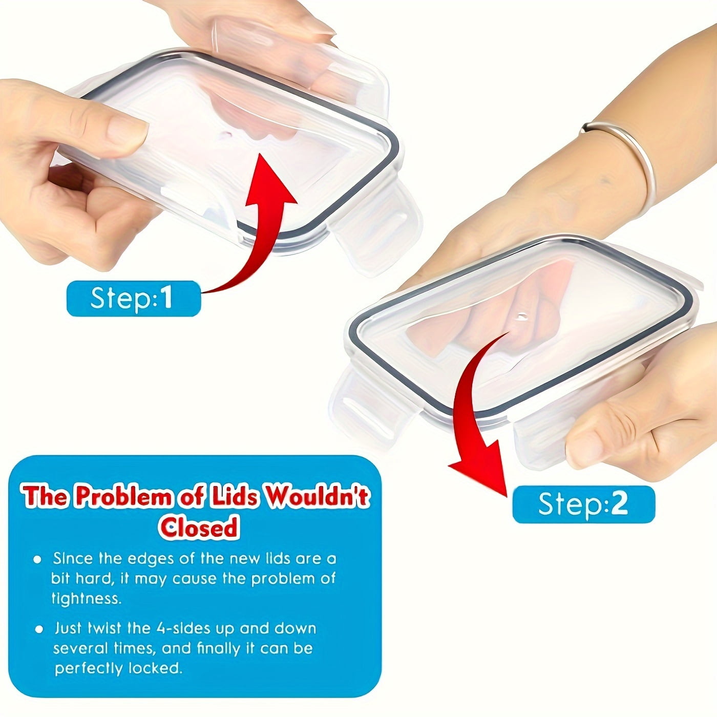 24-Pack Airtight Food Storage Containers with Lids - BPA-Free Plastic ...