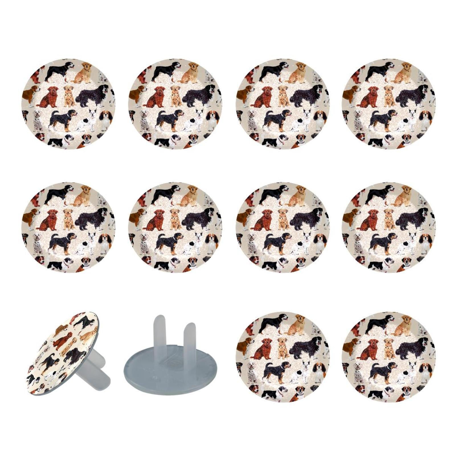 24 Pack All kinds of Dogs Outlet Covers Baby Proofing Socket Protectors ...