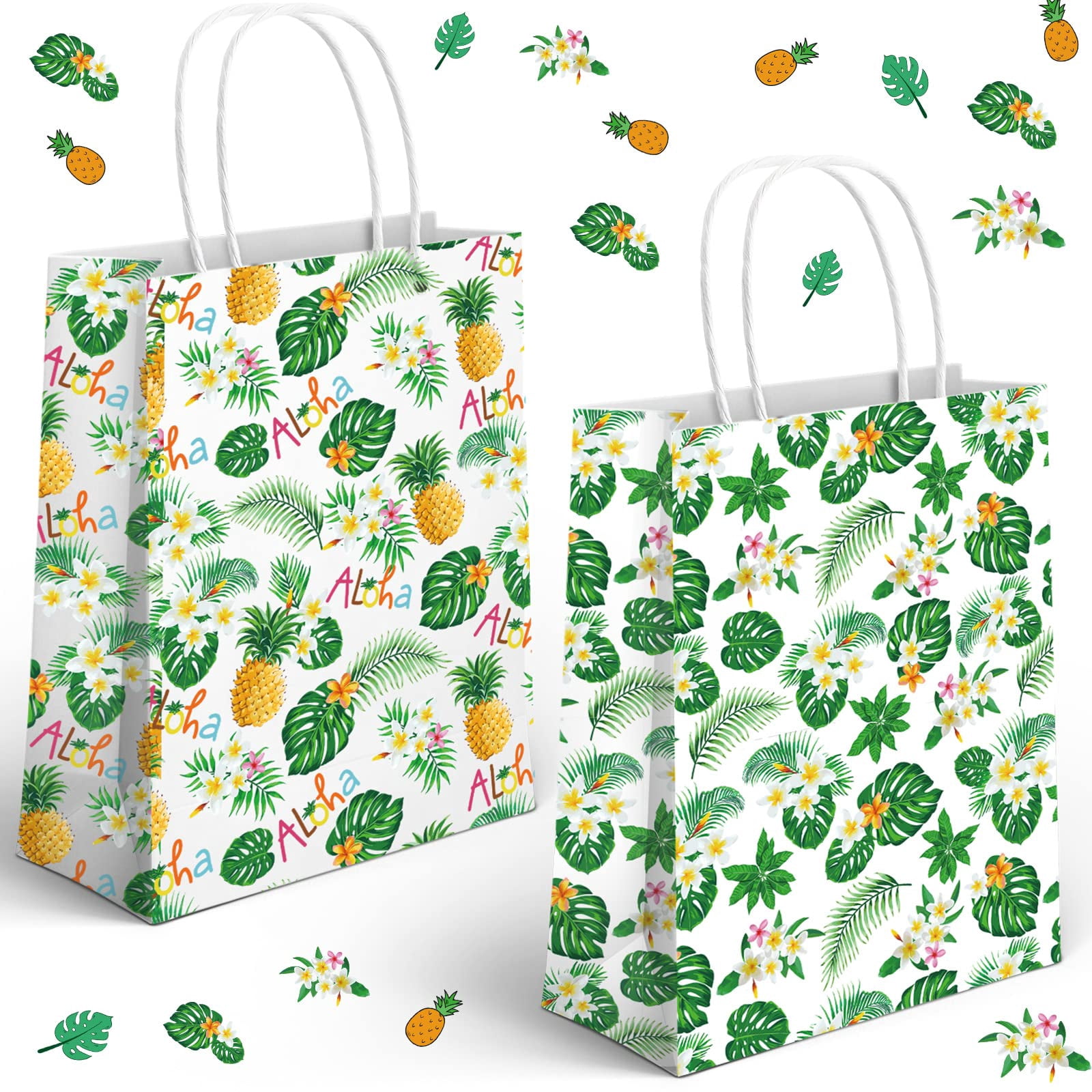 24 Pack Aloha DHF10 Favor Bags Hawaiian Tropical Supplies Hawaiian Gift ...