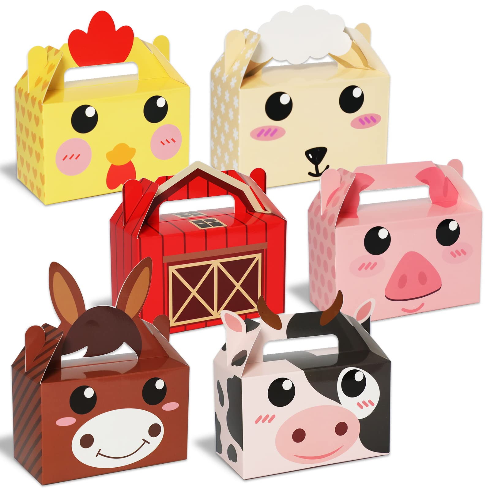 24 Pack Animal SSF20 Party Favor Boxes Theme Birthday Goodie Boxes ...