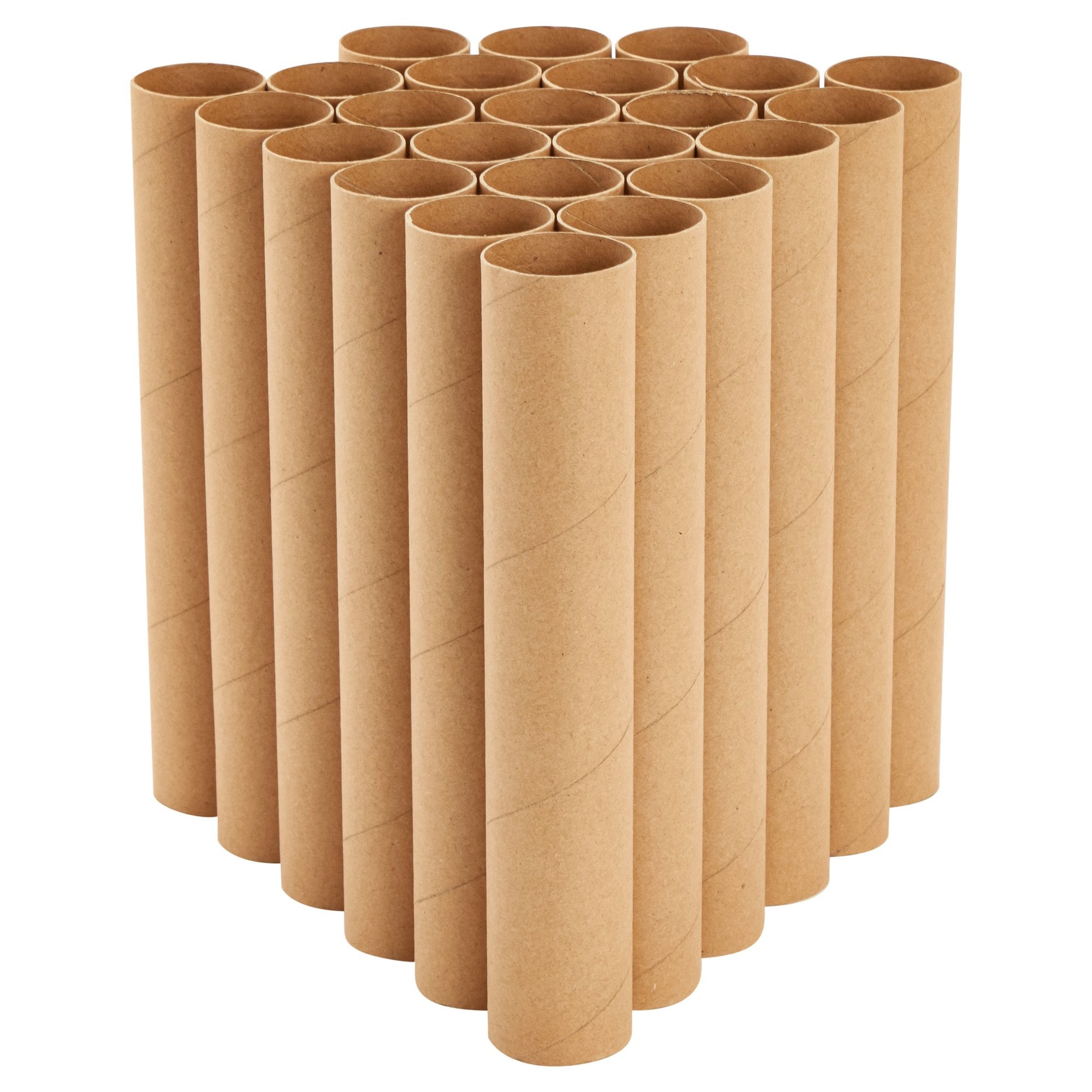 12 Pack Cardboard Tubes for Crafts, Brown Rolls for DIY Projects ...