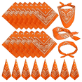 24 Pack Bulk Cowboy Bandanas, Multi-purpose Unisex Head Scarf, Neck ...