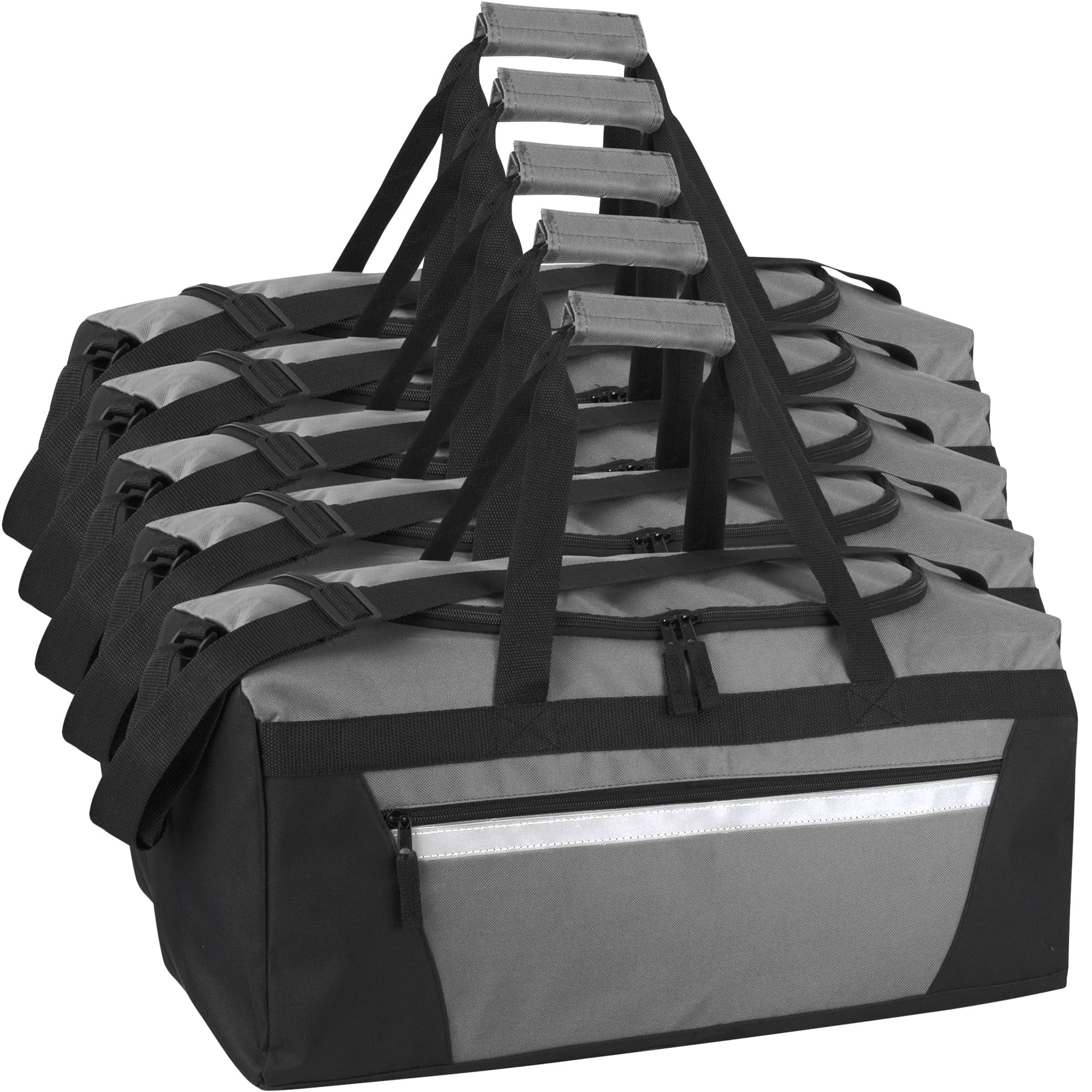 24 Pack of Bulk Wholesale 40 Liter 22 Inch Duffle Bags with Reflective ...