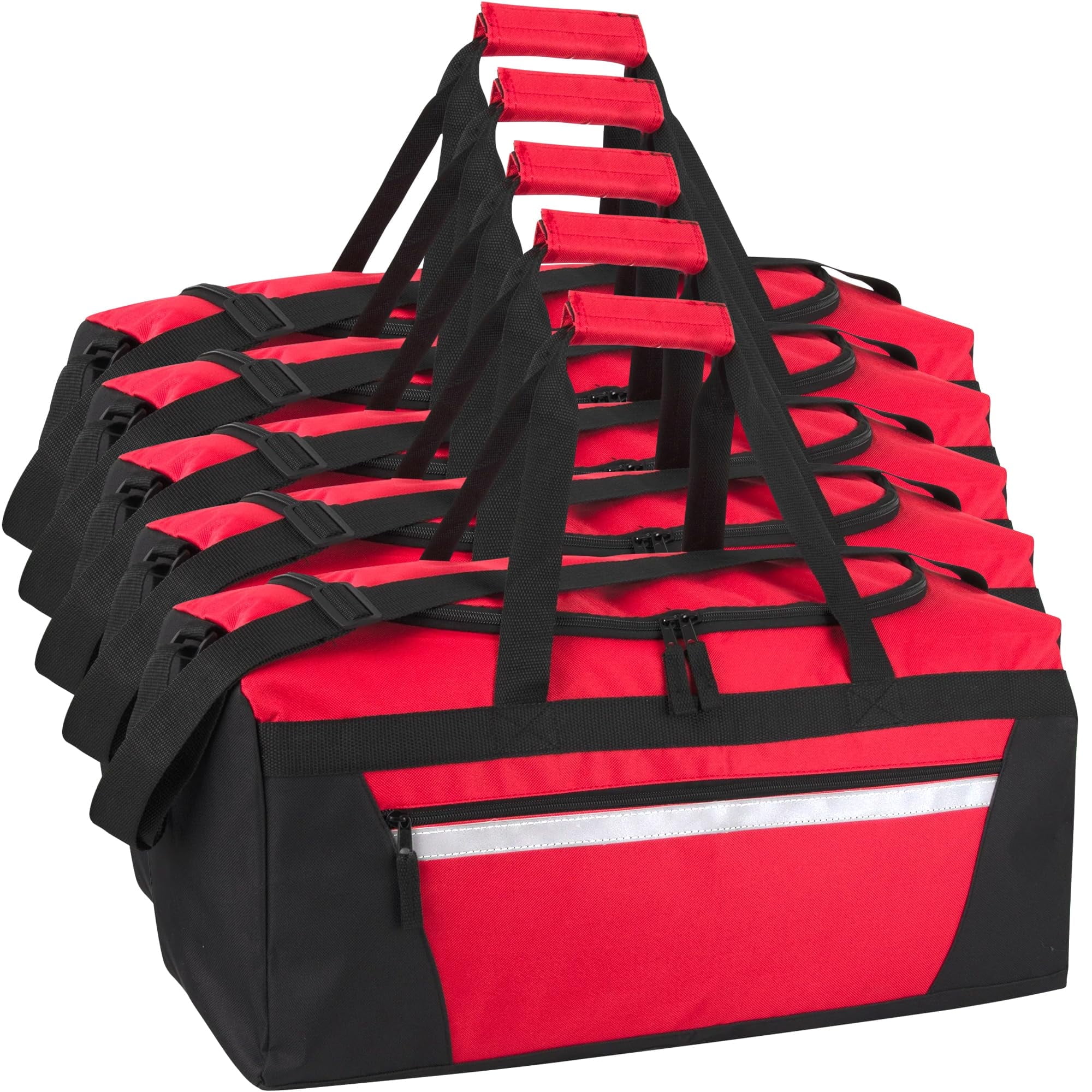 24 Pack of Bulk Wholesale 40 Liter 22 Inch Duffle Bags with Reflective ...