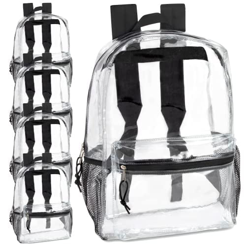 24 Pack of Bulk Wholesale Heavy Duty 17 Inch Clear Transparent Color ...