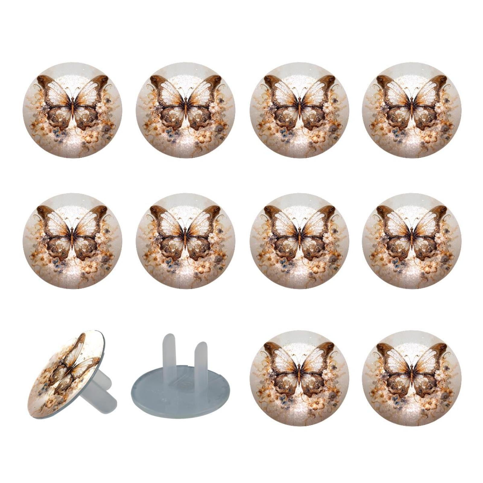 24 Pack Butterfly Outlet Covers Baby Proofing, Child Safety Plug Covers ...