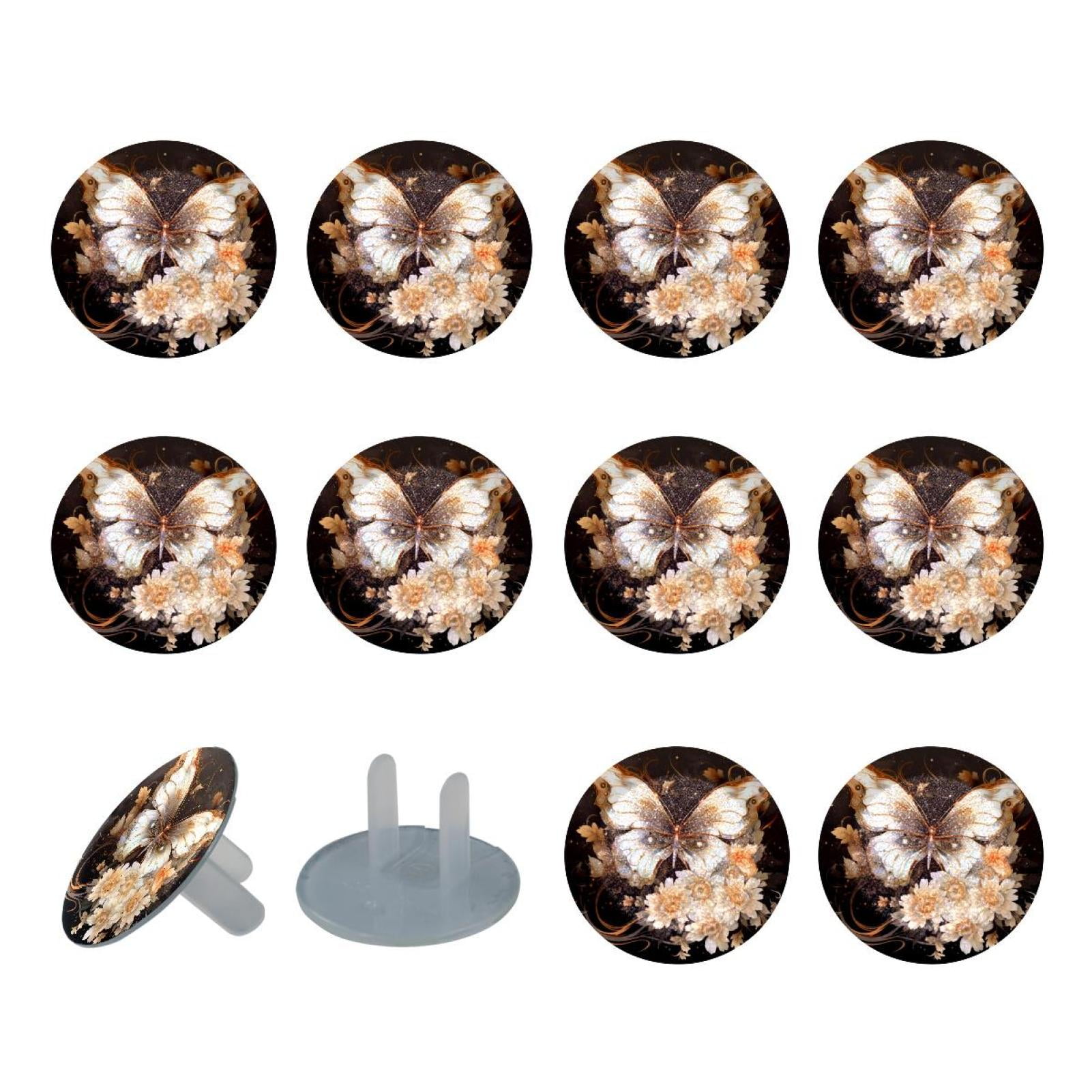 24 Pack Butterfly Outlet Covers Baby Proofing Socket Protectors Child ...