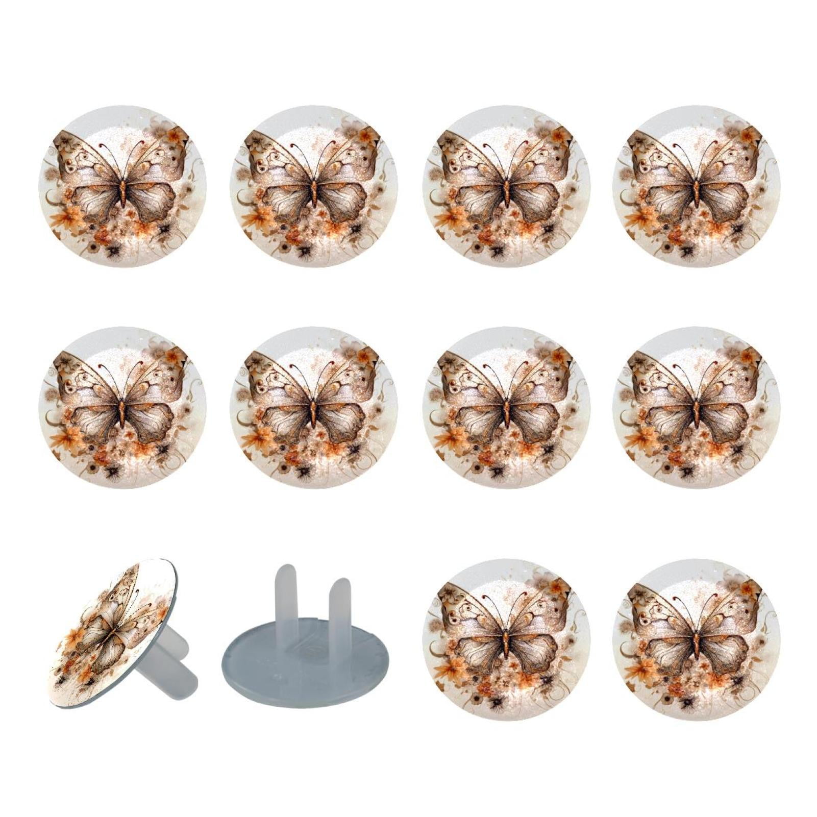 24 Pack Butterfly Outlet Covers Baby Proofing Socket Protectors Child ...