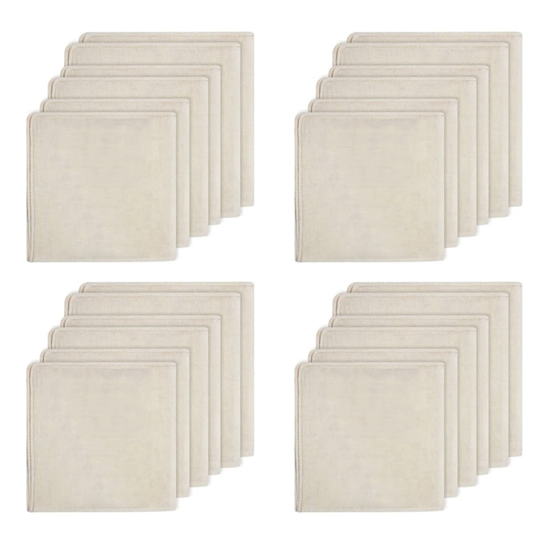 24 Pack Cheeseclothes, Unbleached Pure Cotton Muslin Clothes Soft ...