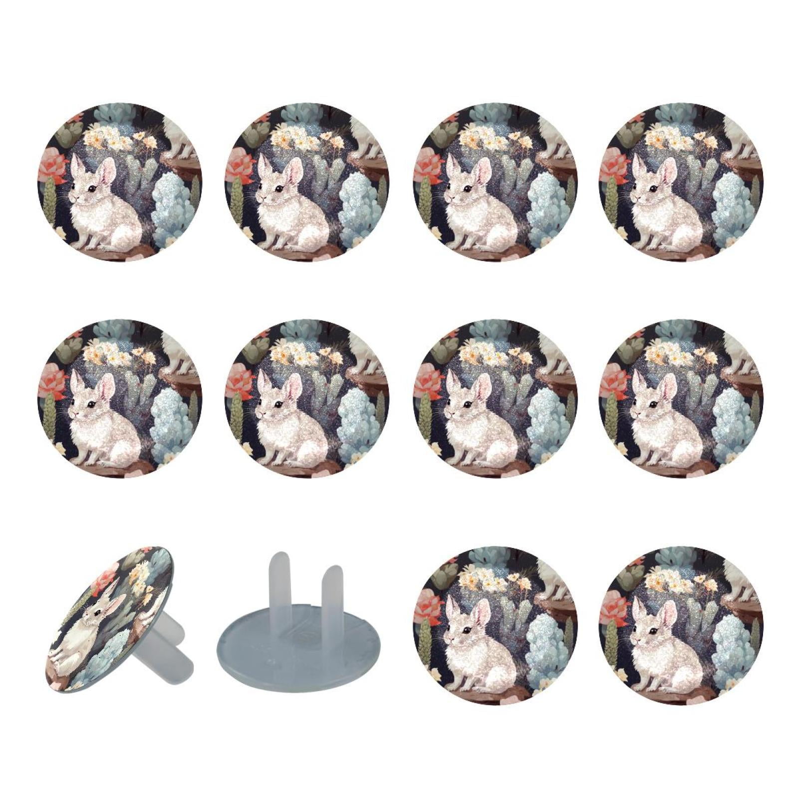 24 Pack Chinchilla Outlet Covers Baby Proofing, Child Safety Plug ...