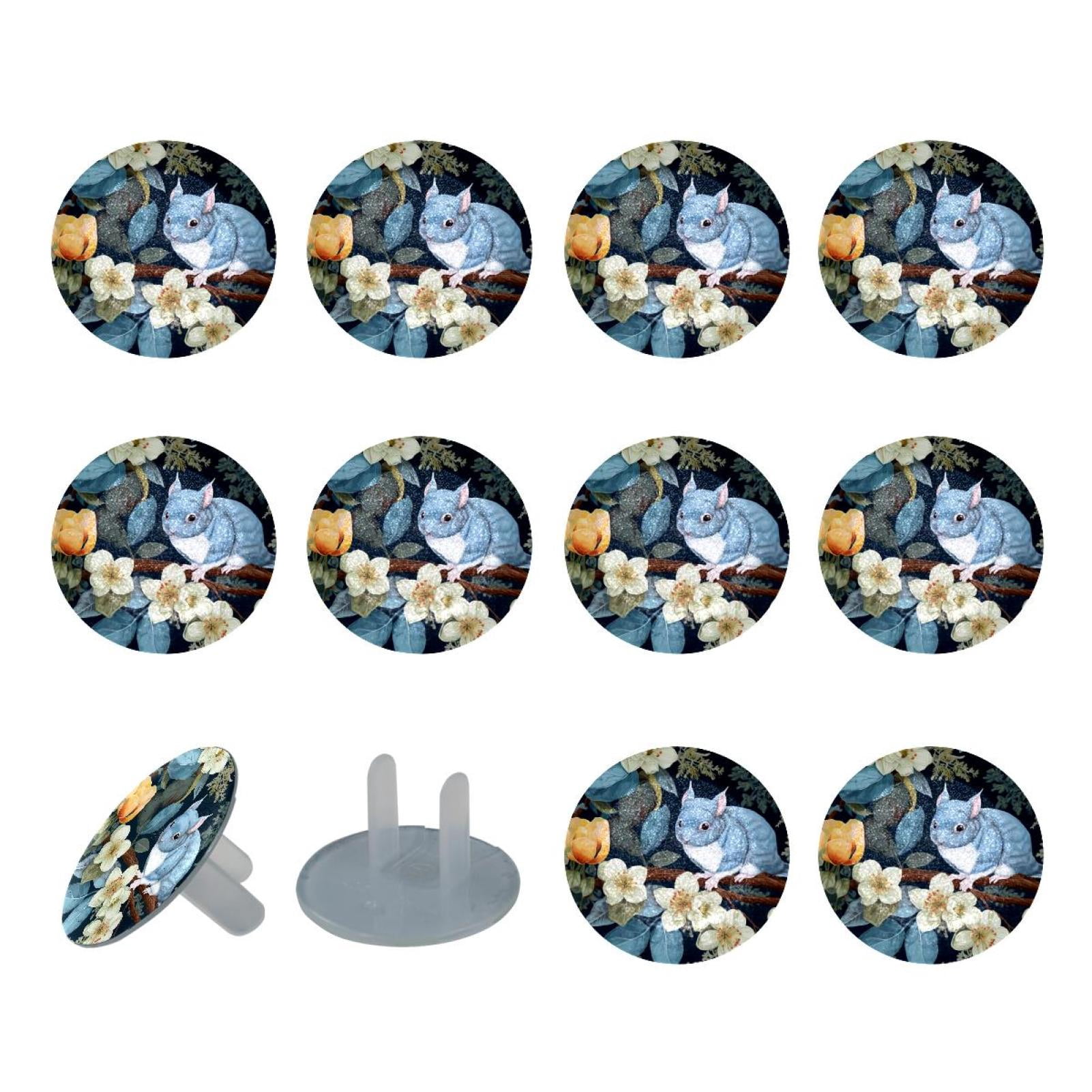 24 Pack Chinchilla Outlet Covers Baby Proofing Socket Protectors Child ...
