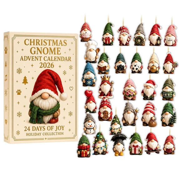 24 Pack Christmas Gifts Whimsical Gnome Bulk 2026 Countdown, 24Pcs 2D ...