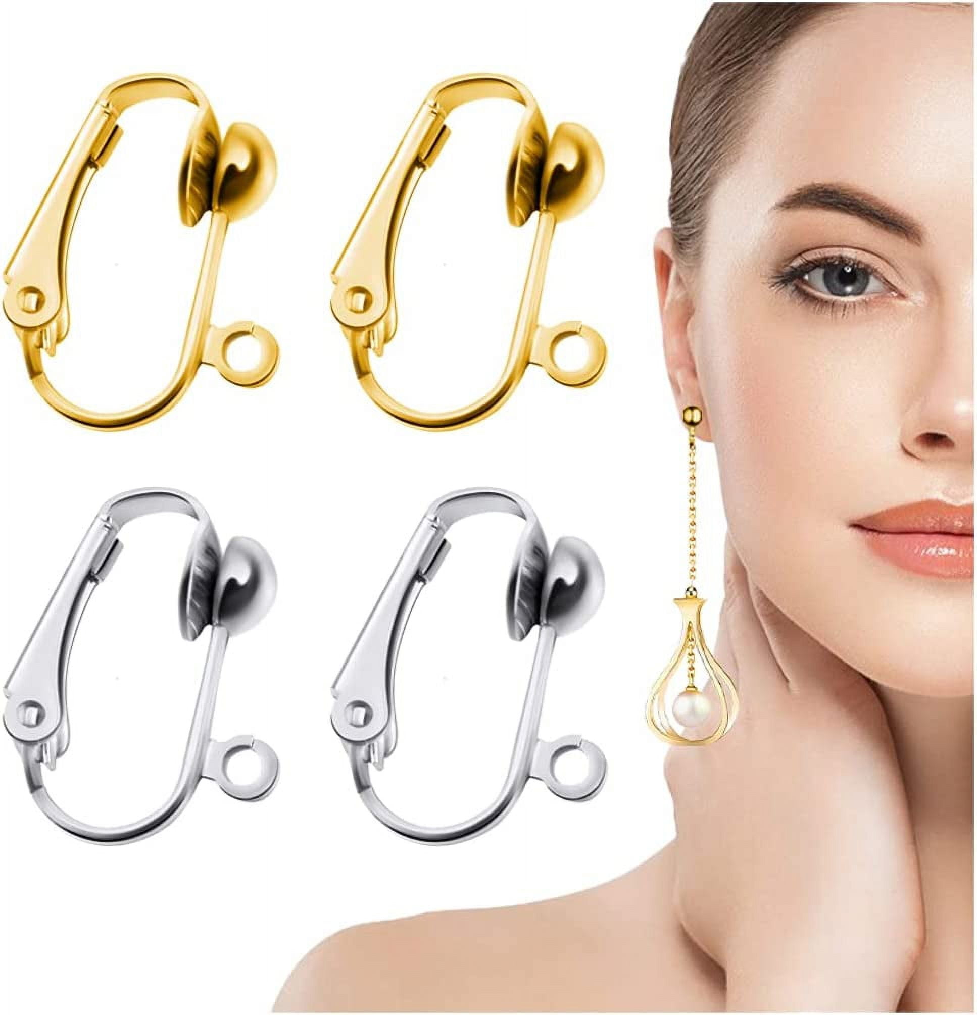 24 Pack Clip On Earring Converters, Hypoallergenic Clip On Earring ...
