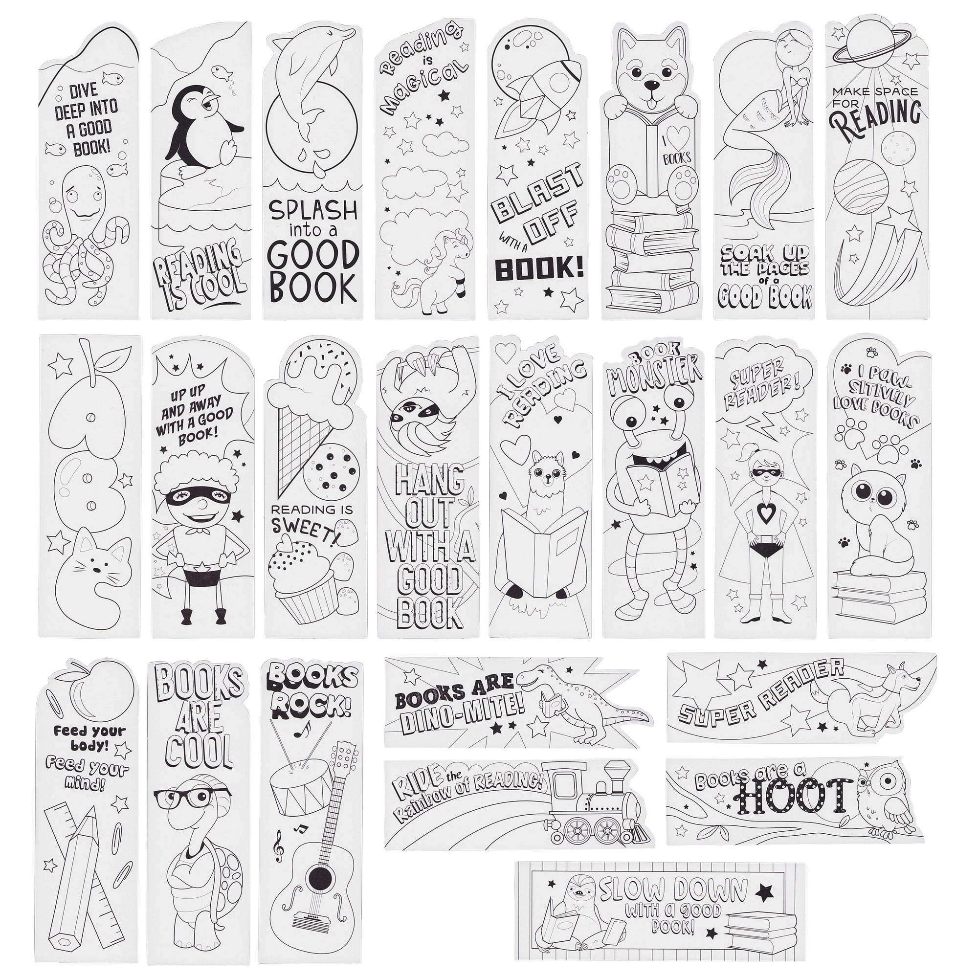 Book Worm Coloring Pages