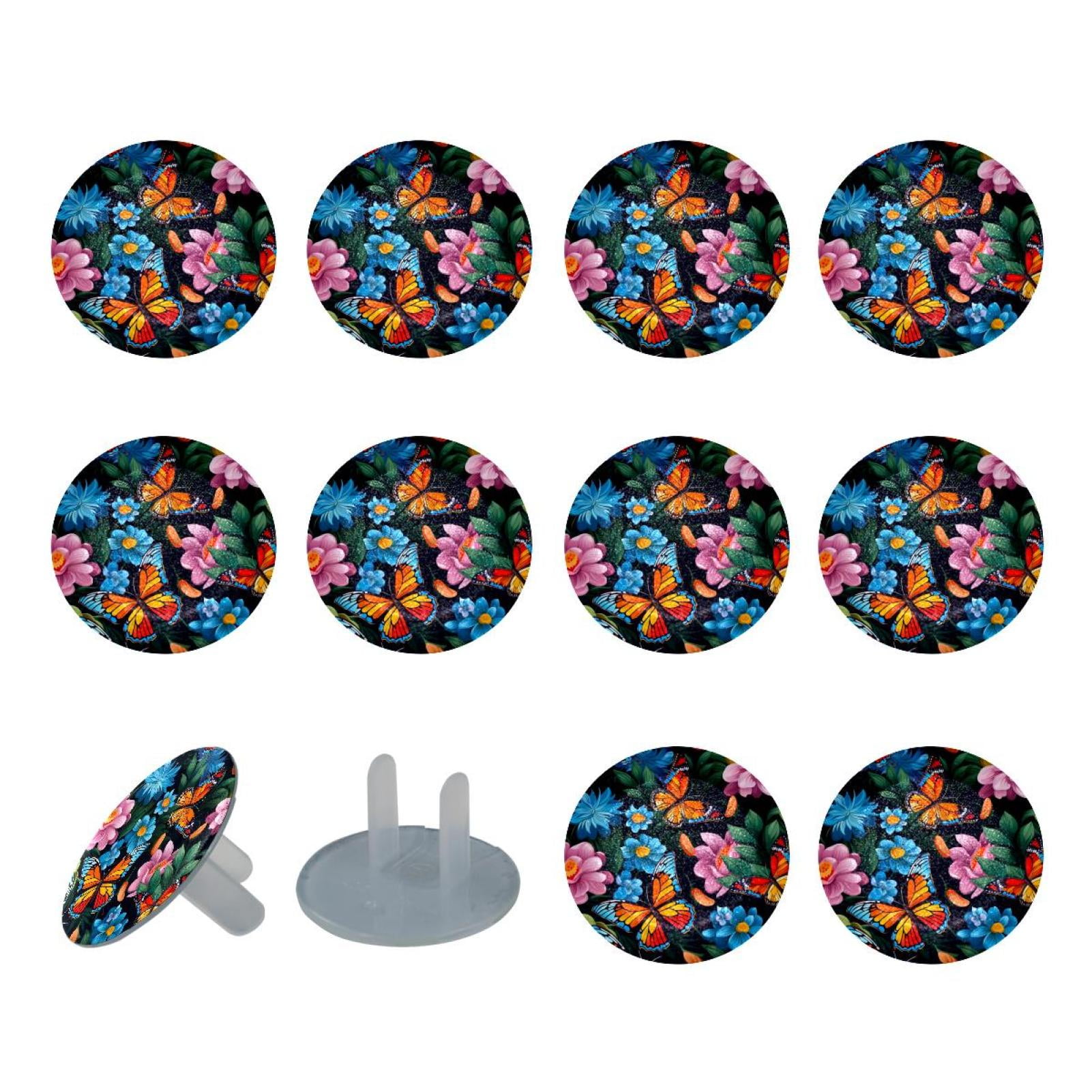24 Pack Colorful Butterfly Outlet Covers Baby Proofing | Secure ...