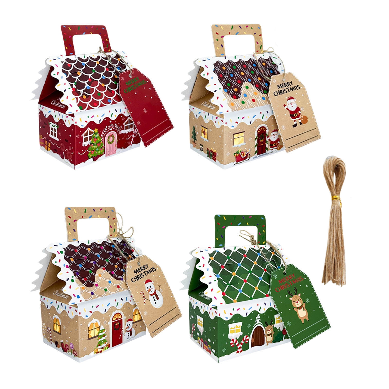 24 Pack Creative Christmas Gift Boxes Set, Empty Gift Boxes to Fill DIY ...