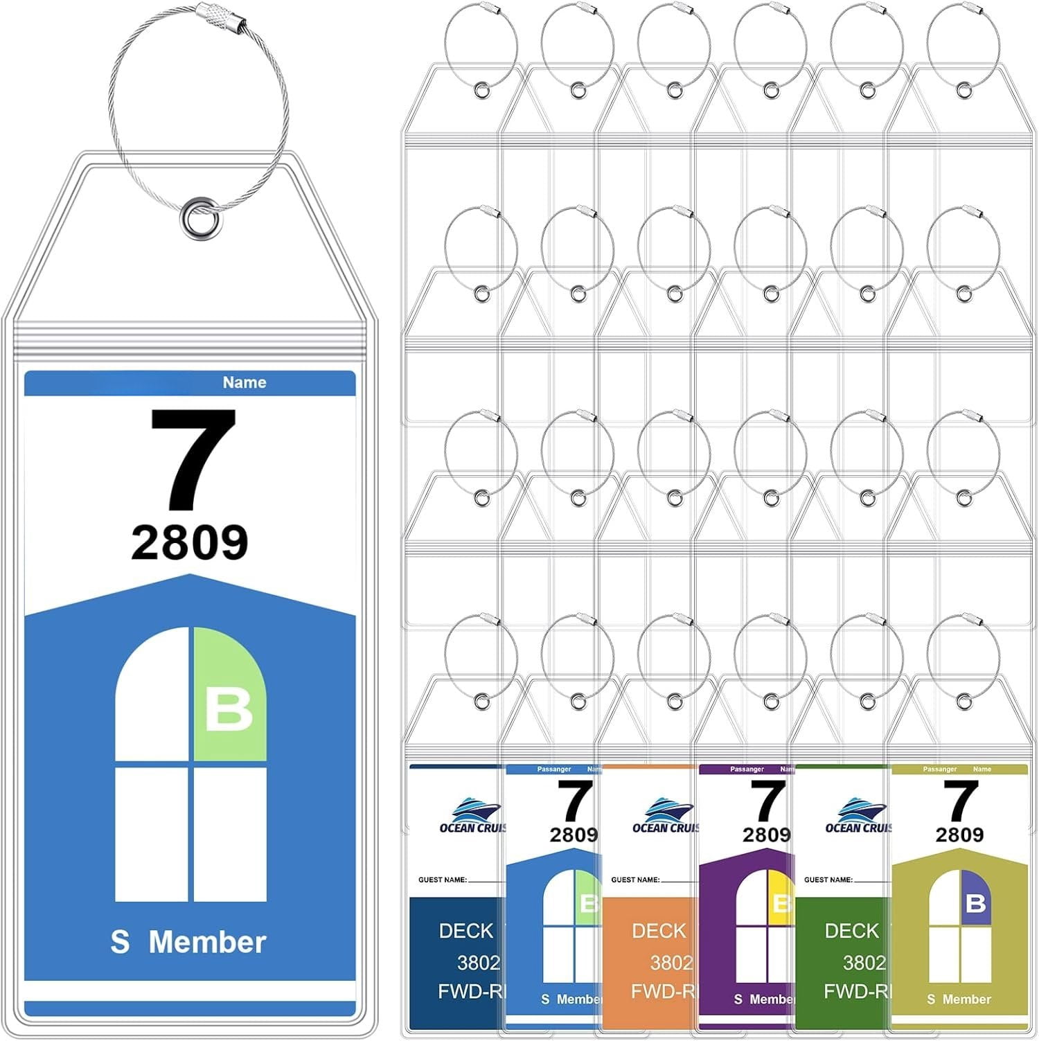 24 Pack Cruise Luggage Tags Holder for 2026 Cruise Ship Essentials ...
