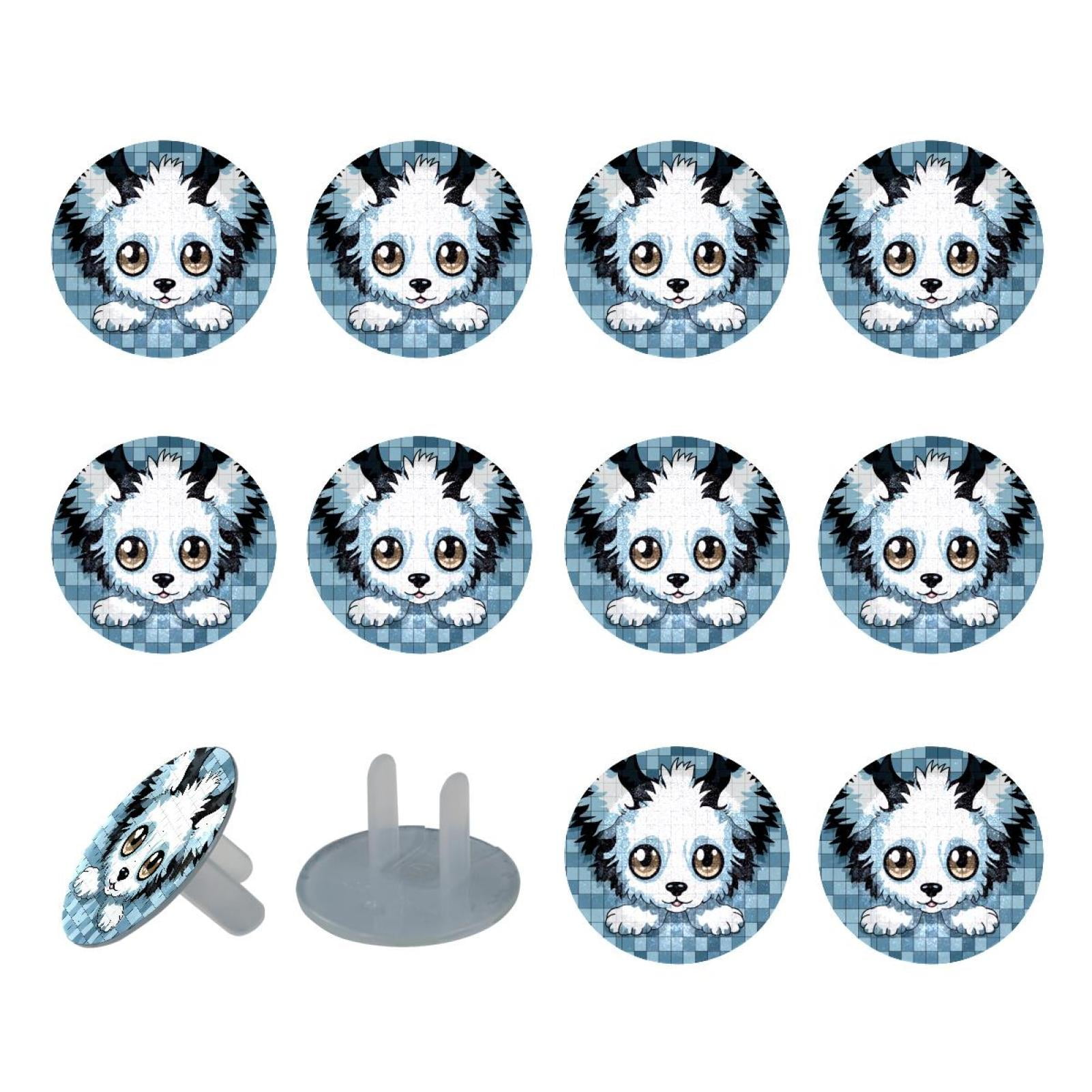 24 Pack Cute Dog Outlet Covers Baby Proofing, Child Safety Plug Covers ...