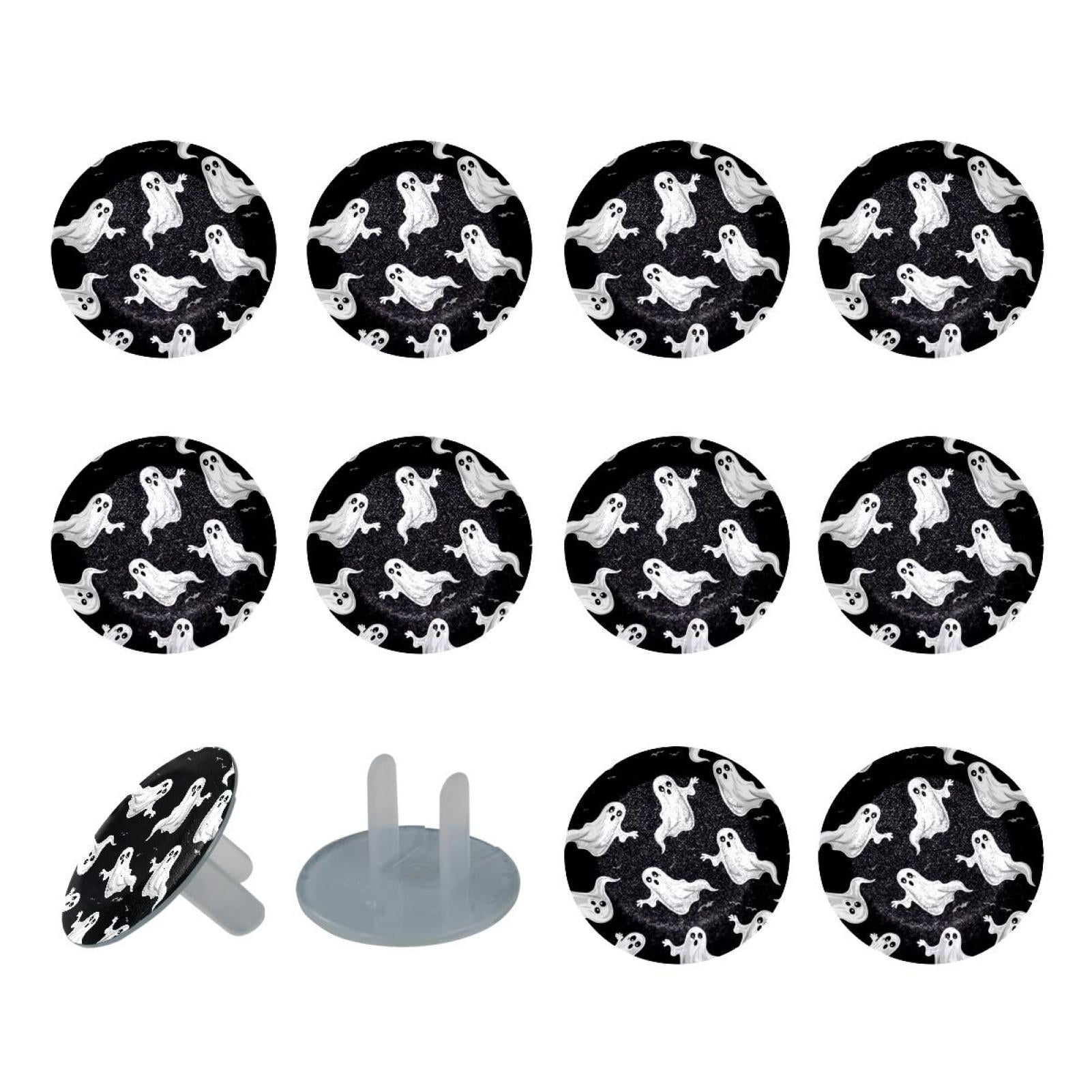 24 Pack Cute Ghosts 2 Outlet Covers Baby Proofing Socket Protectors ...