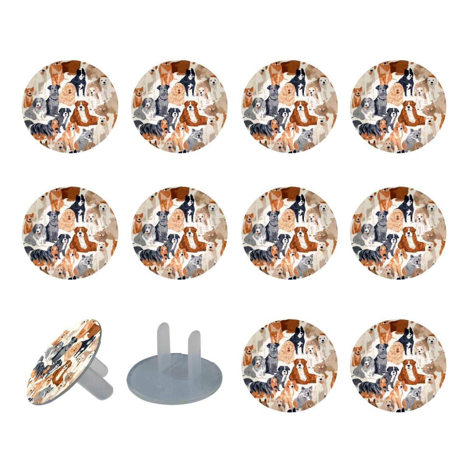 24 Pack Different Breeds of Dog Outlet Covers Baby Proofing Socket ...
