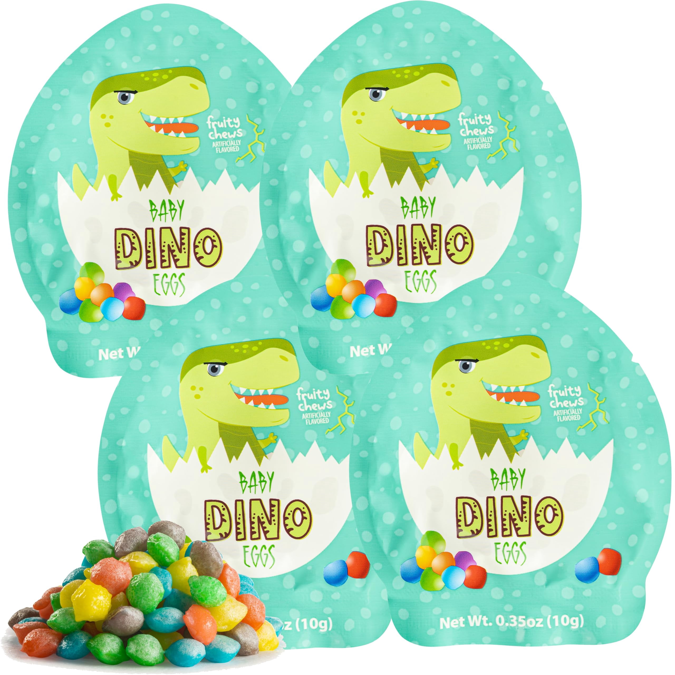 24 Pack of Dinosaur DMF15 Candy - Baby Dinosaur Eggs Mini Fruit Chews ...
