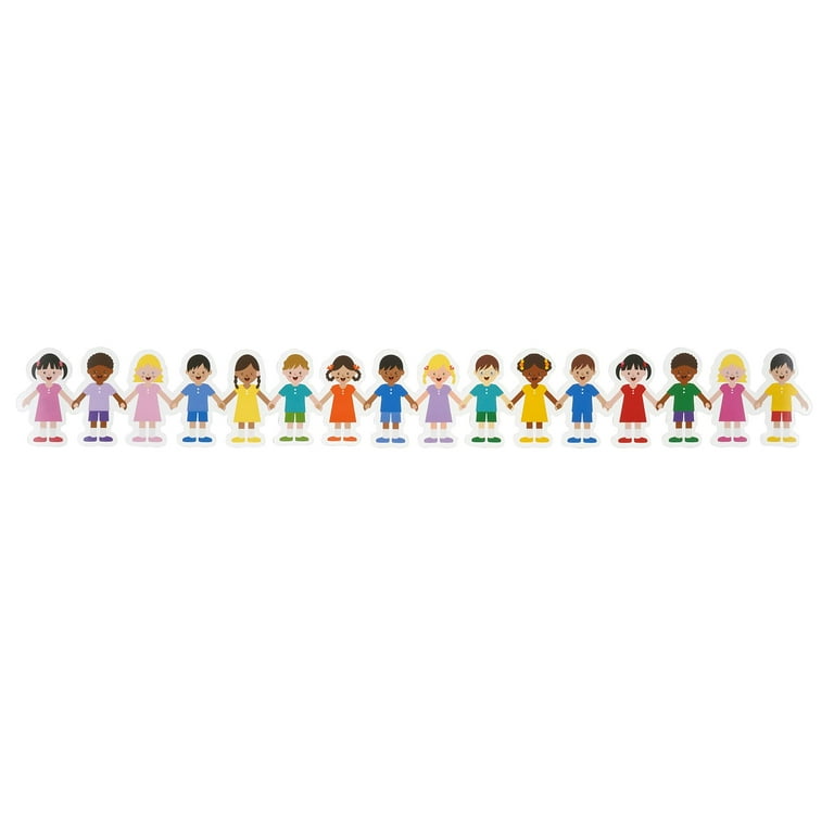 Kids Holding Hands Clipart Border