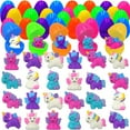 24 Pack Easter Egg Fillers Unicorn Mochi Squishies Toys Inside, Plastic ...