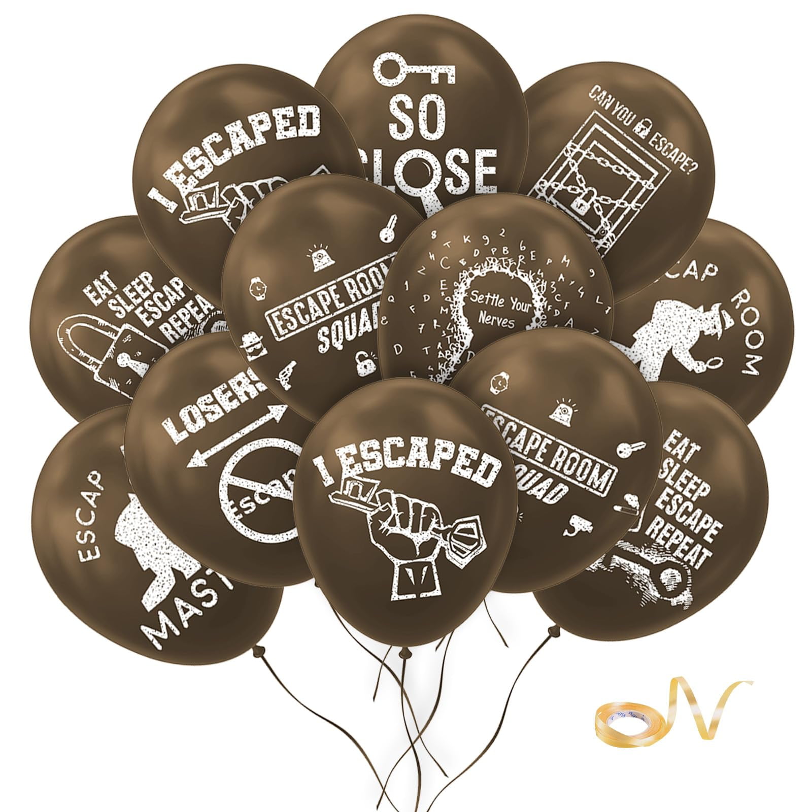 24 Pack Escape Room MSF2 Birthday Party Latex Balloons We Escaped Top ...