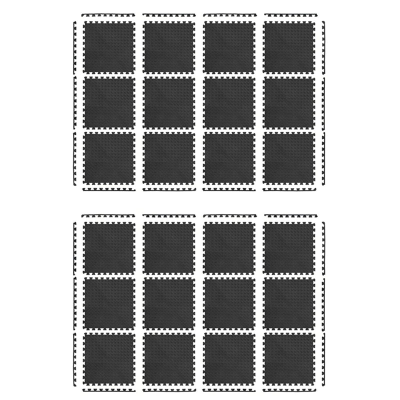 24 Pack Floor Exercise Mat for Home Gym or Floor Padding for Yoga ...