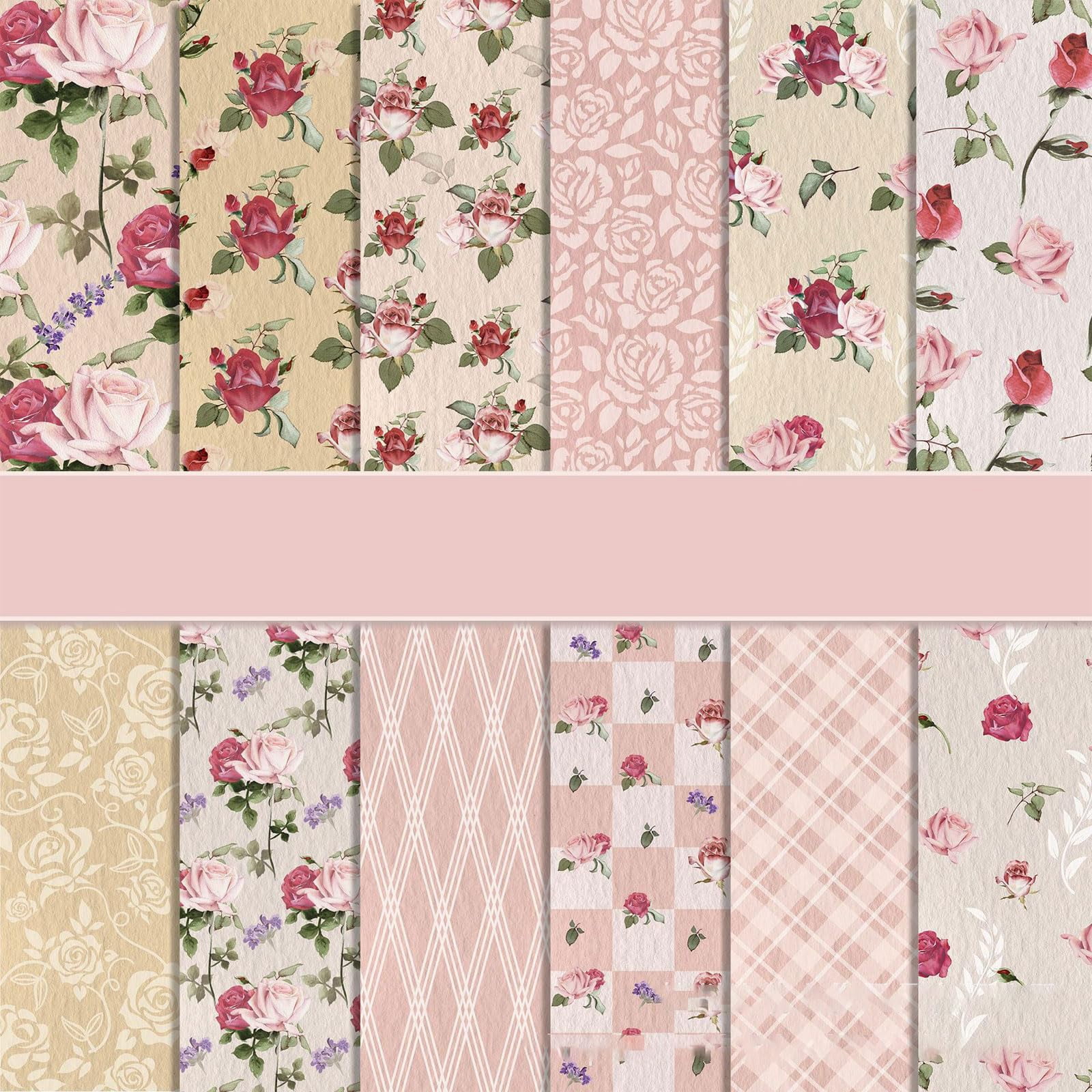 24 Pack Floral Pattern SSF20 Double-Sided Scrapbook Paper, 11.8-inches ...