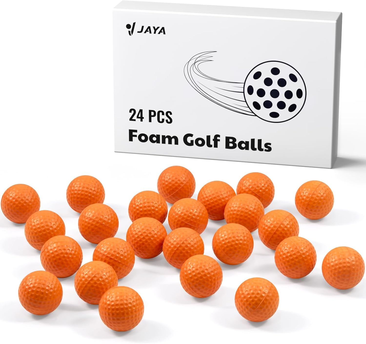 24 Pack Foam Golf Practice Balls, Realistic Feel and Limited Flight ...