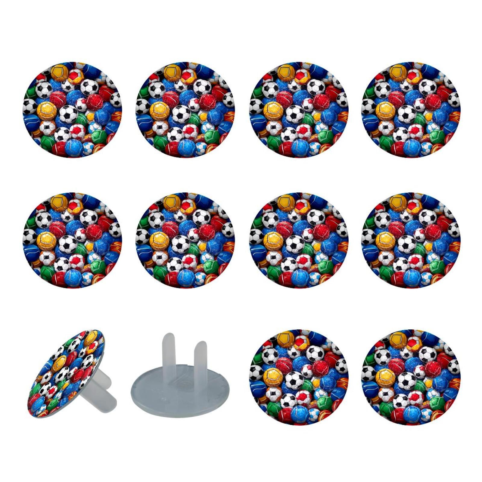 24 Pack Football Soccer Outlet Covers Baby Proofing Socket Protectors ...