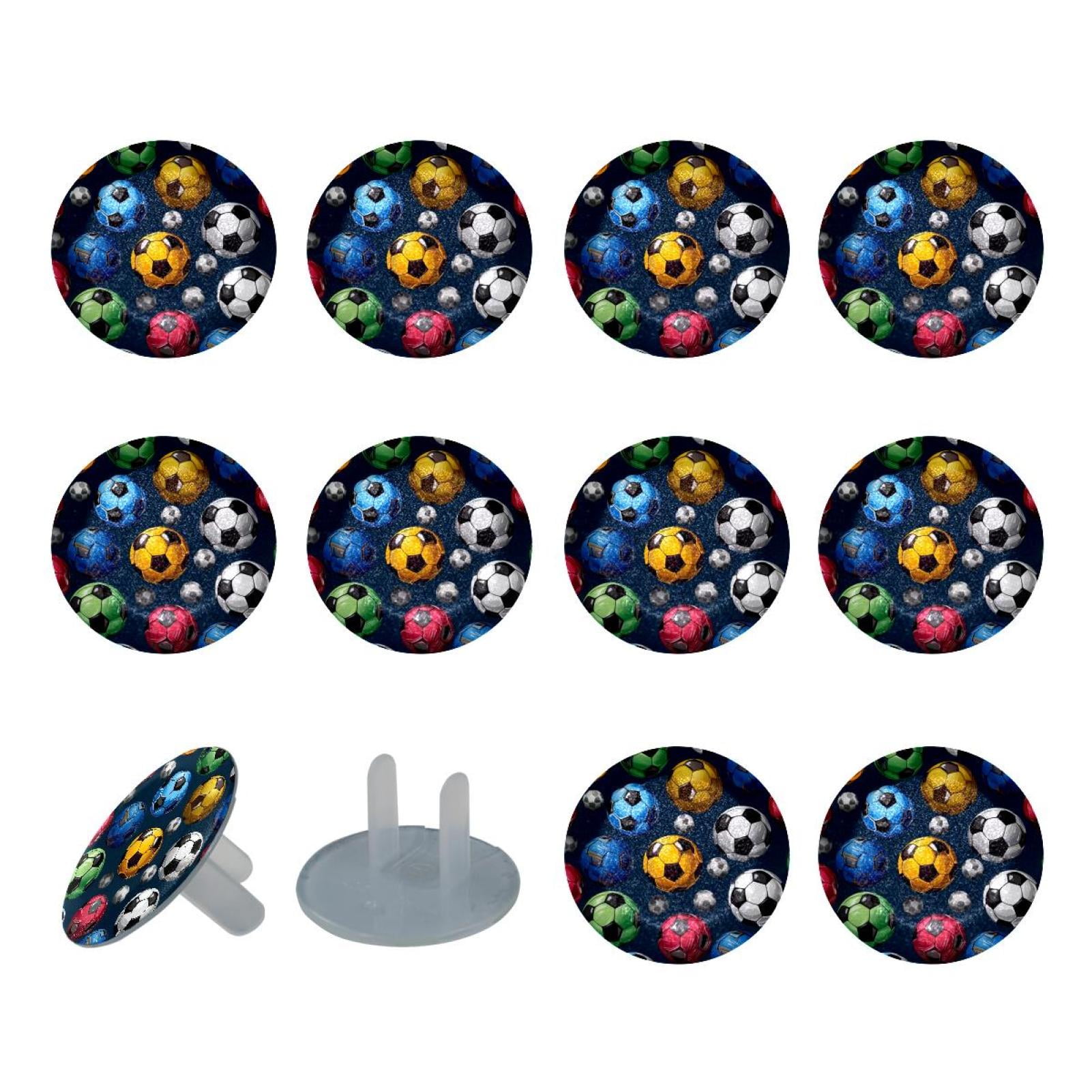 24 Pack Football Soccer Outlet Covers Baby Proofing Socket Protectors ...