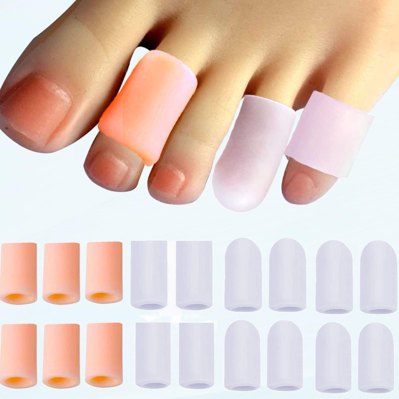 24-Pack Gel Pinky Toe Protectors, Silicone Pinky Toe Caps, Gel Pinky ...