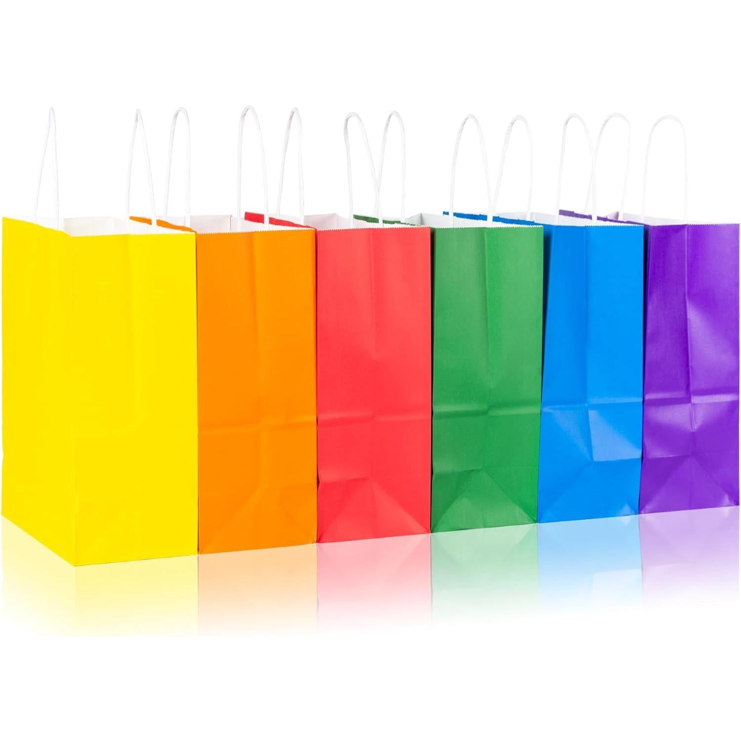 24 Pack Gift Bags Medium Size 8x4.25x10.5 Inches Paper Party Favor Bags ...