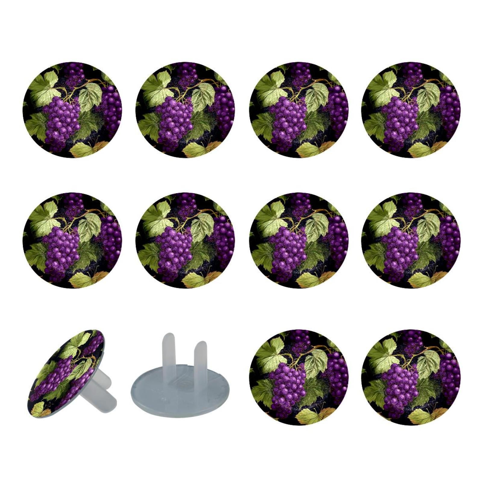 24 Pack Grape Outlet Covers Baby Proofing, Child Safety Plug Covers for ...