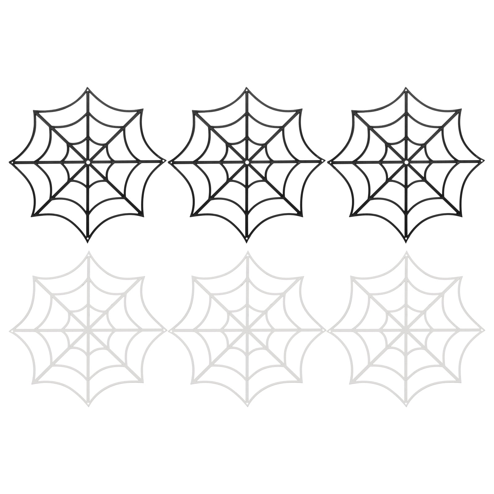 24-Pack Halloween Plastic Cobweb, 20cm Fake Spider Web Cobweb Ornament ...