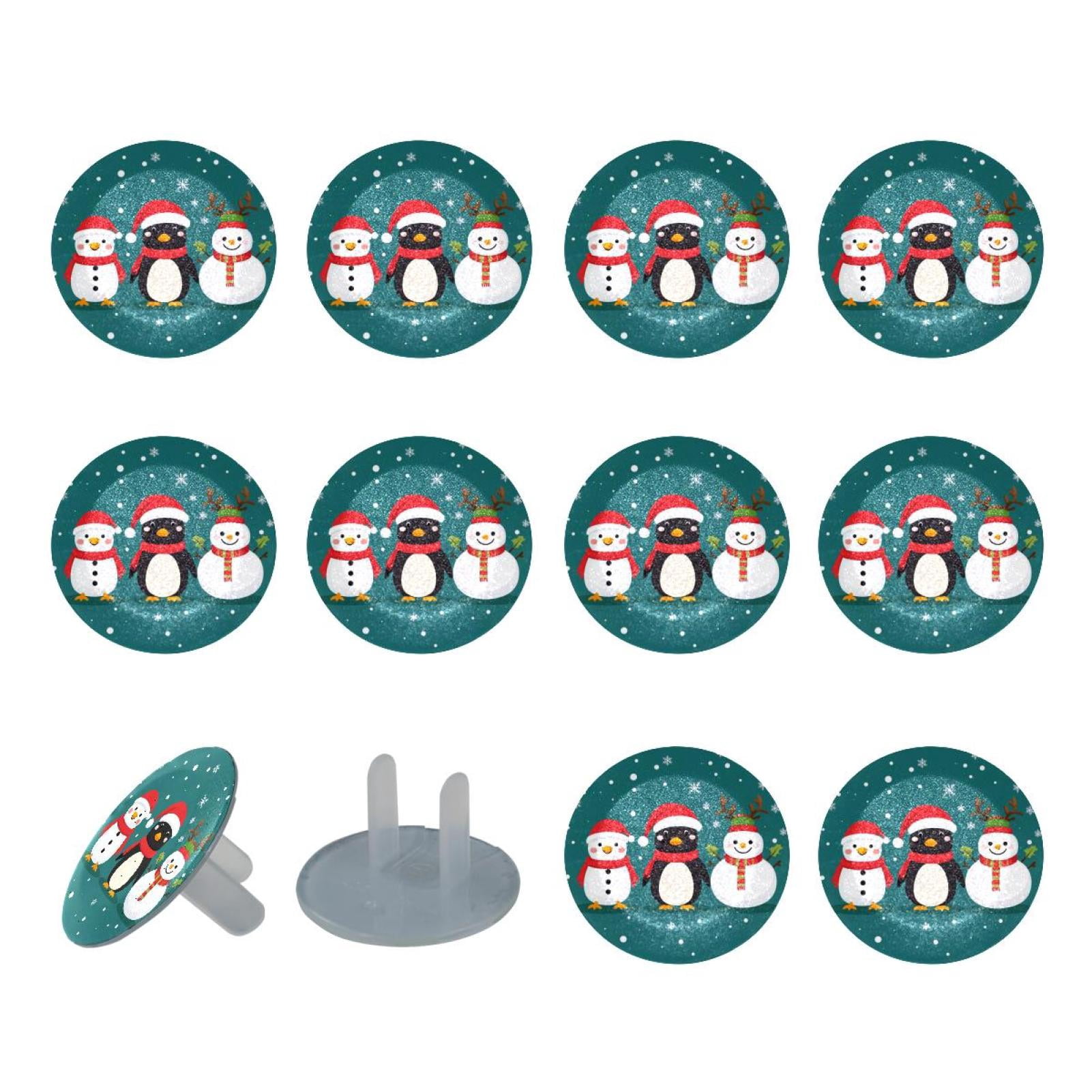 24 Pack Happy Christmas Outlet Covers Baby Proofing Socket Protectors ...
