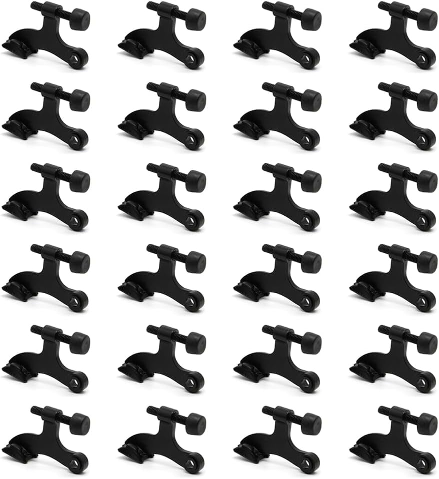 24 Pack Hinge Pin Black Door Stopper, Adjustable Heavy Duty Hinge Pin ...