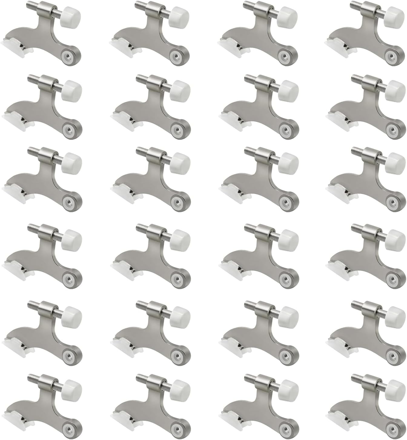 24 Pack Hinge Pin Brushed Nickel Door Stopper, Adjustable Heavy Duty ...