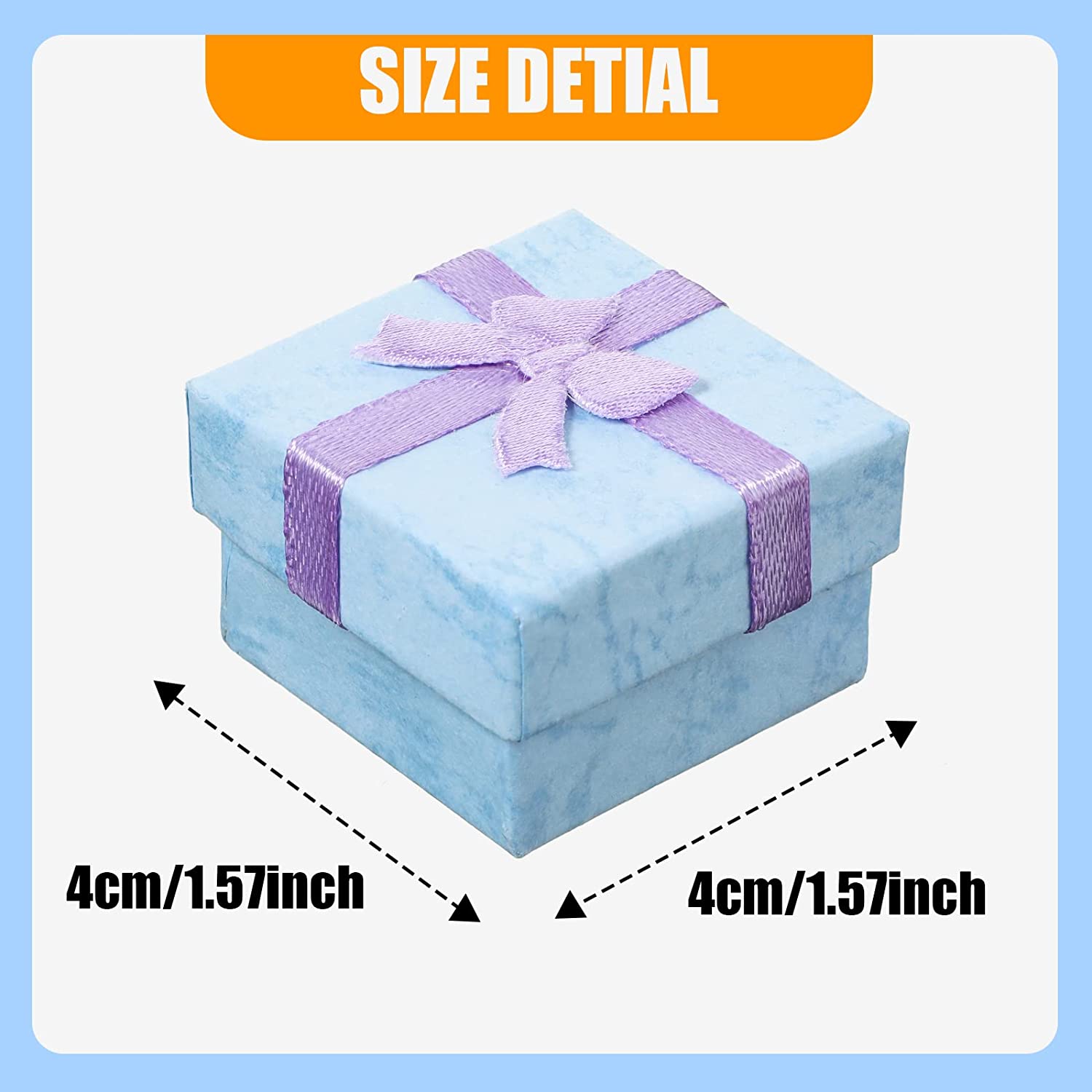 24 Pack Jewelry Gift Boxes Jewelry Box Gift Cases Cotton Filled ...