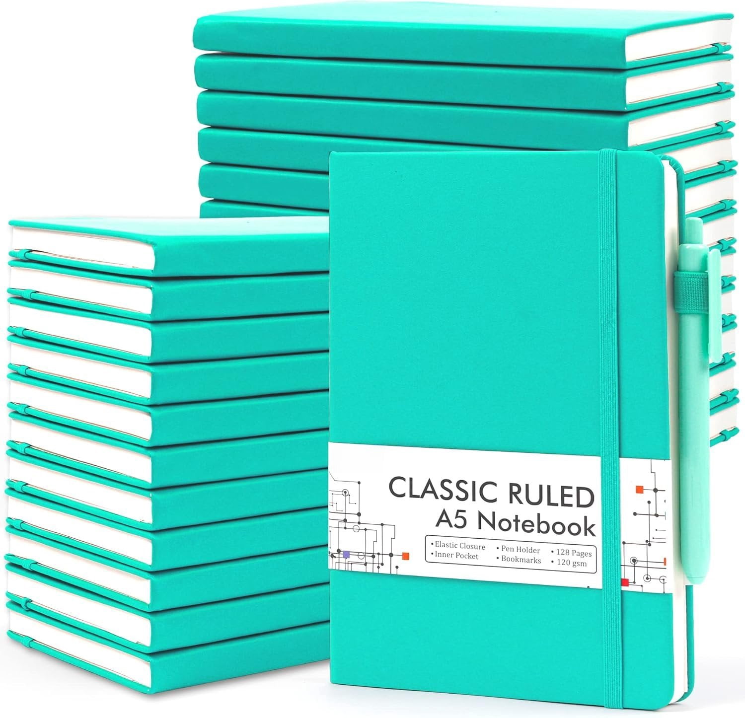 24 Pack Journal Notebook Bulk for Work, Business Notebook Hardcover ...