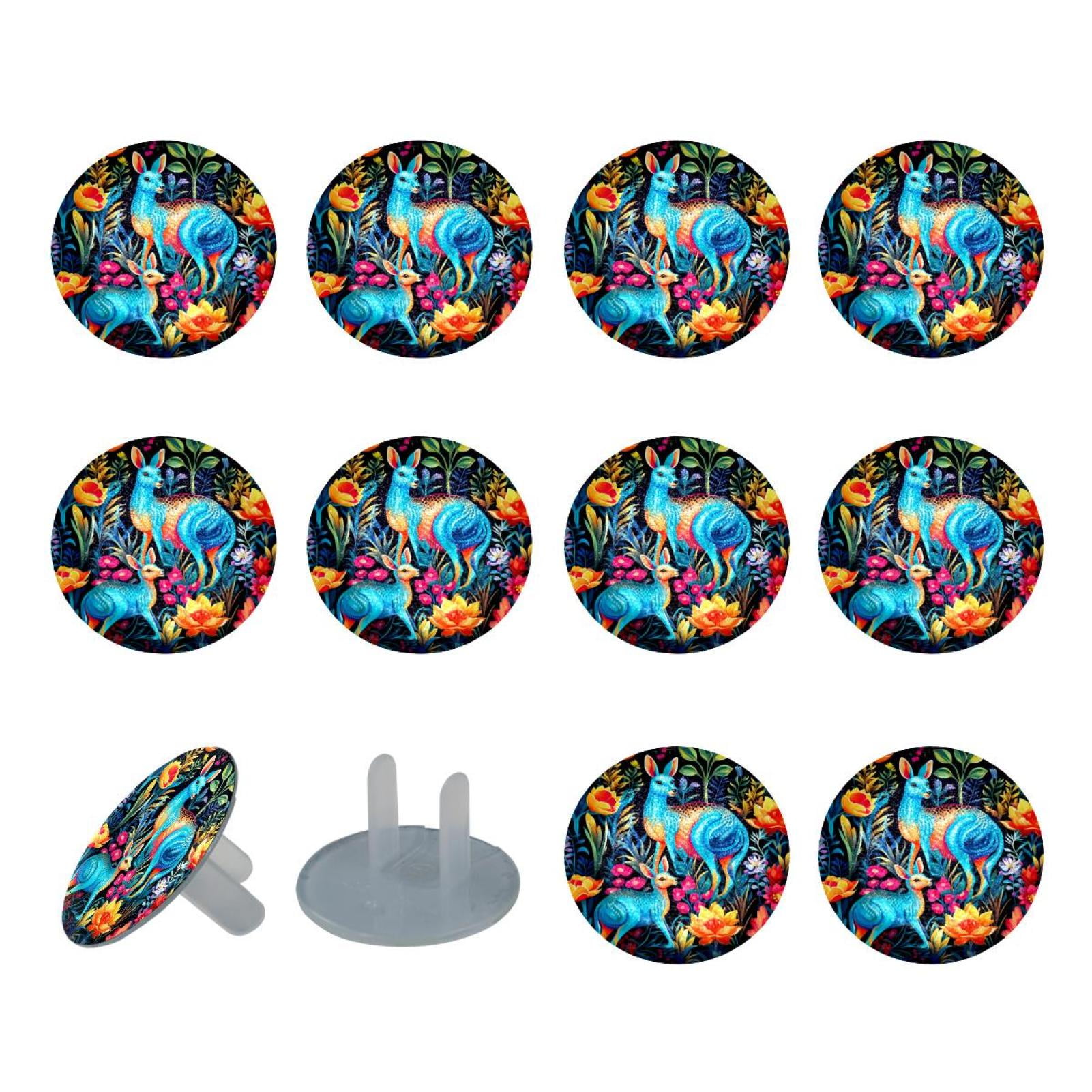 24 Pack Kangaroo Outlet Covers Baby Proofing, Child Safety Plug Covers ...